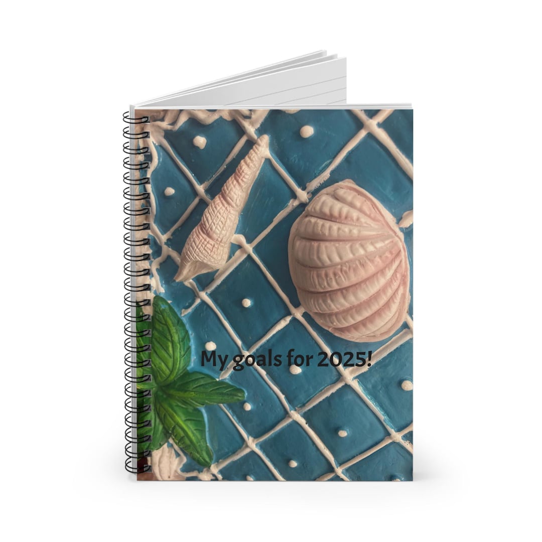 2025 Goal Setting Planner, Journal, Organizer, Seashells-spiral ...