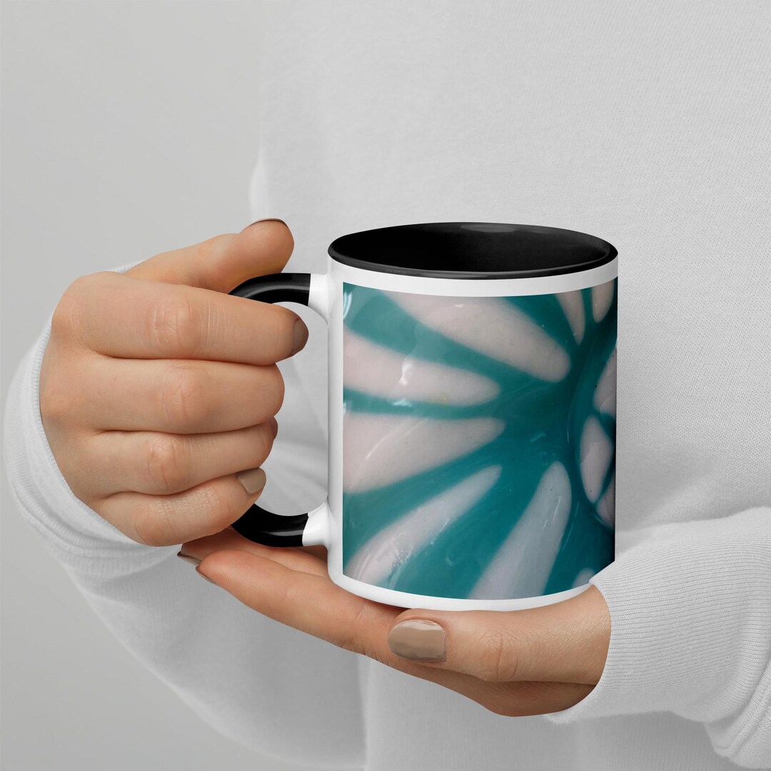 Mother's Day Gift Idea-mug-aqua MUG With Swirls Series- #1 of 4, Color ...