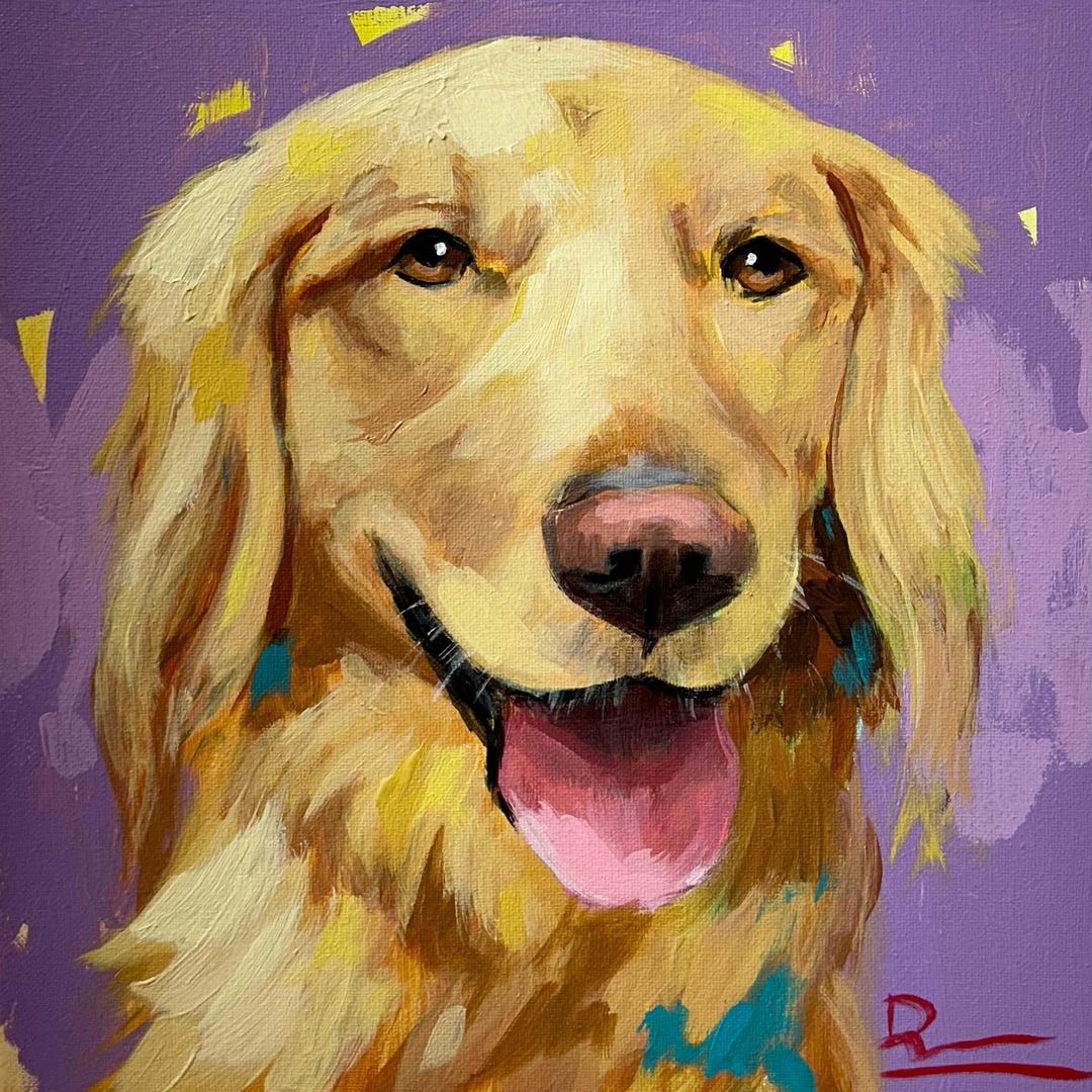 Custom Hand Painted Dog Portraits - Etsy