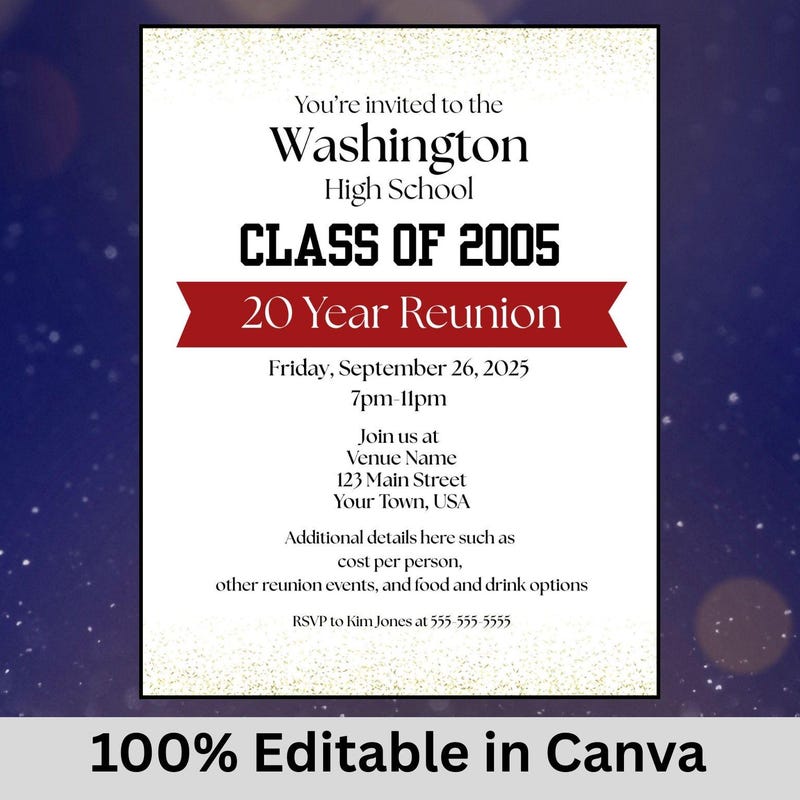 40th Class Reunion - Etsy