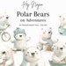 40 Cute Polar Bear Clipart, Polar Bears on Adventures, Summer ...