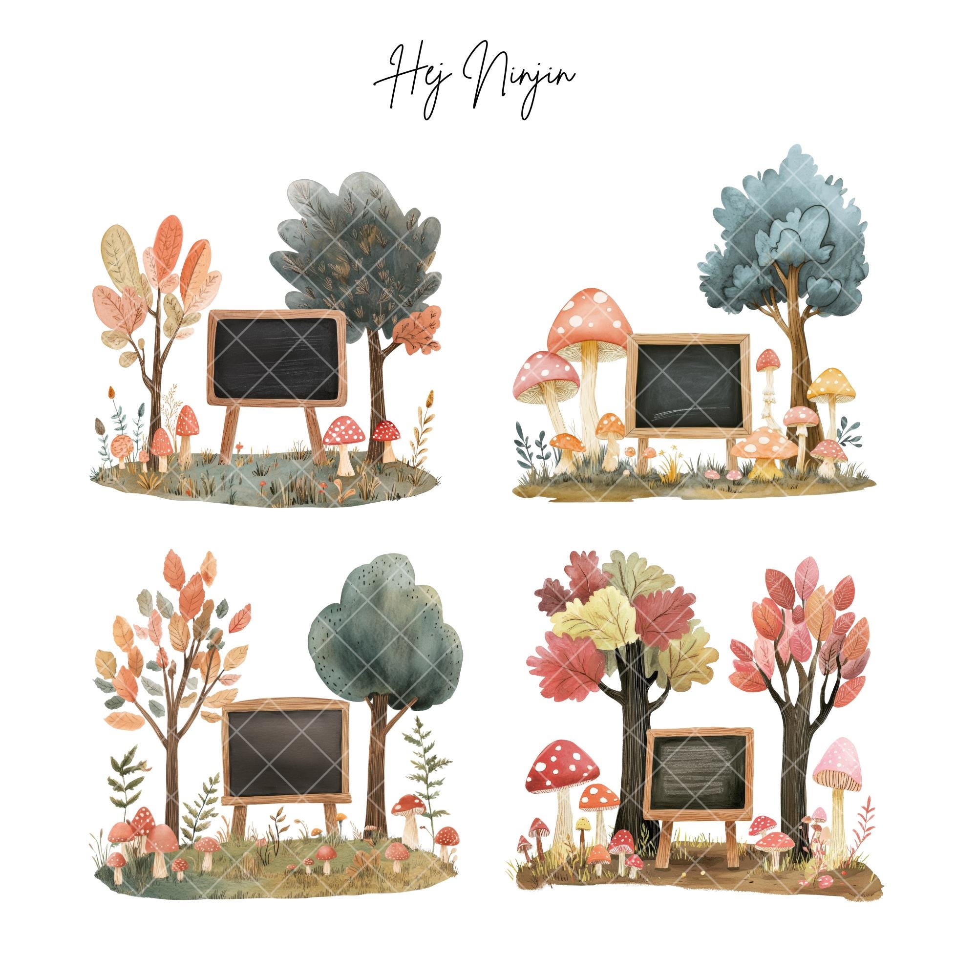 58 Cute Woodland Animal at School Clipart, Back to School, First Day of ...