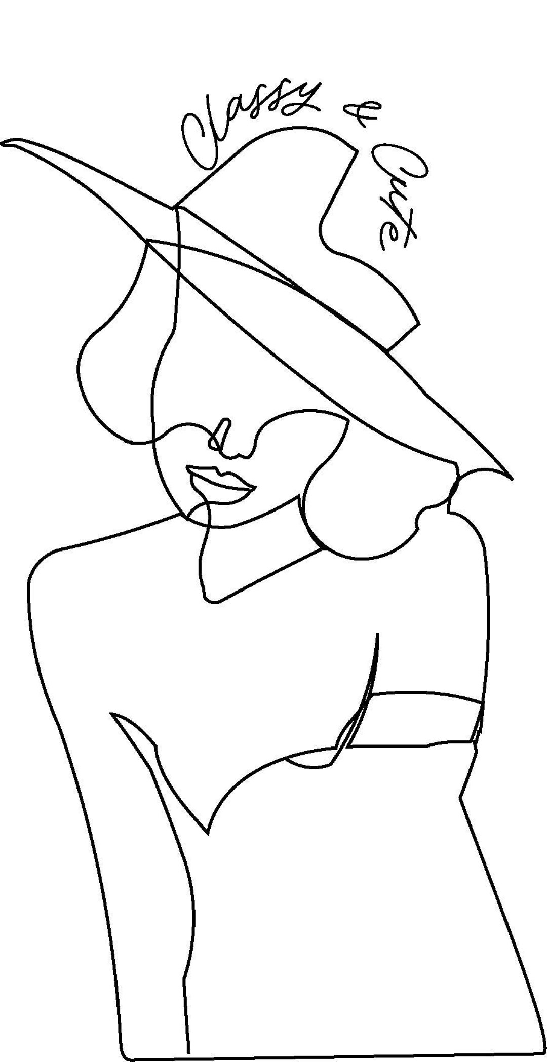 Abstract Woman Continuous Line Art - Etsy