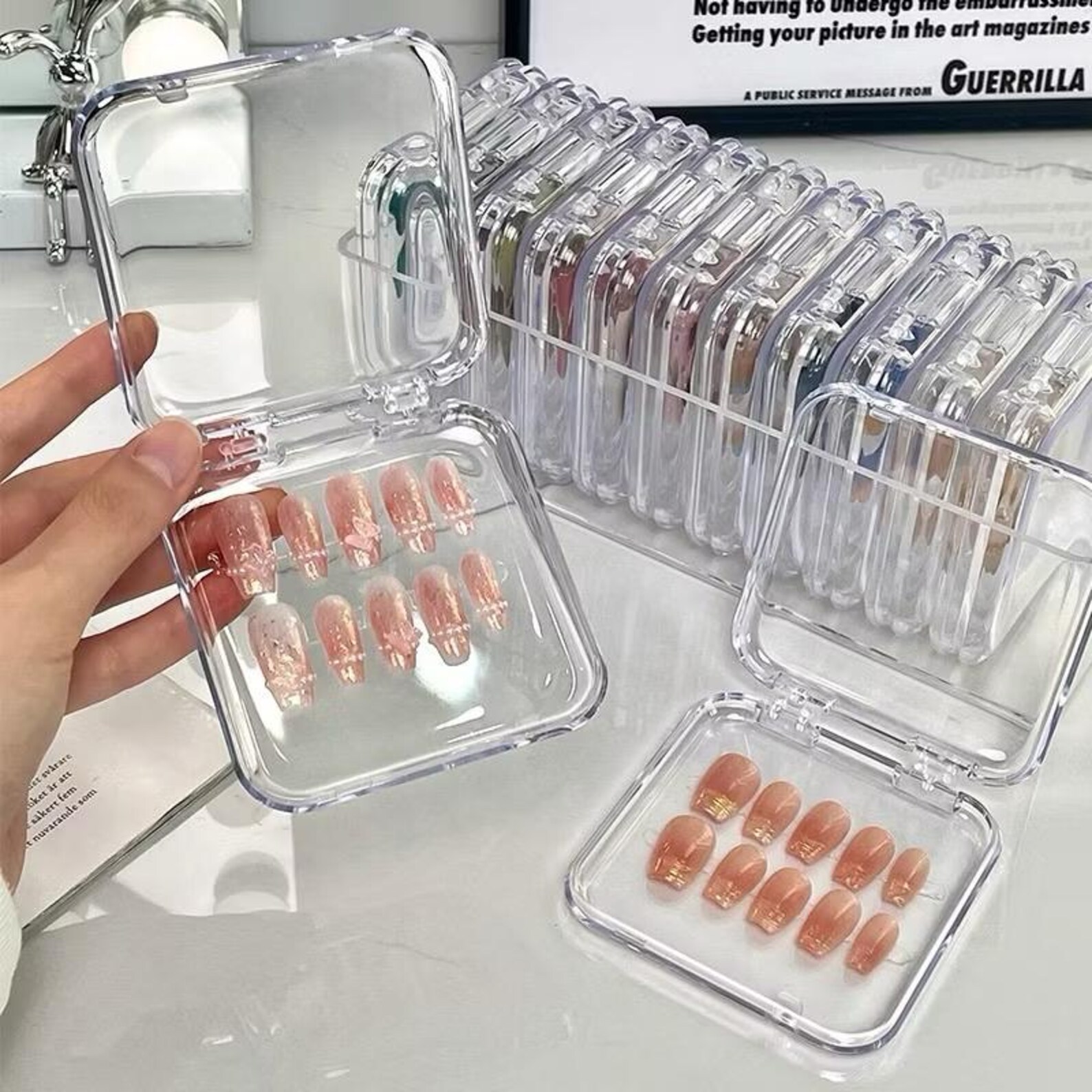 Nail Box, Nail Storage, Nail Care Storage, Nail Care Storage Box: Keep ...
