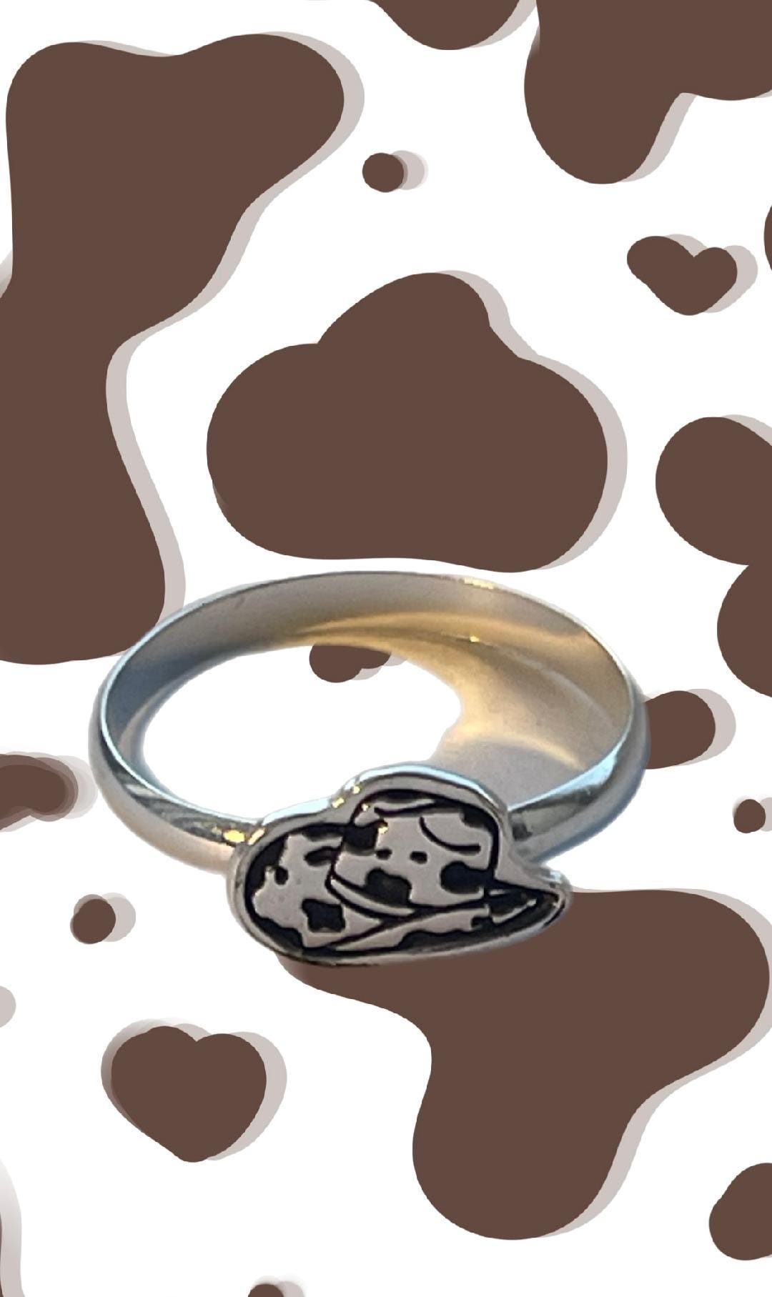 Cowboy Hat Ring in Sterling Silver - Etsy
