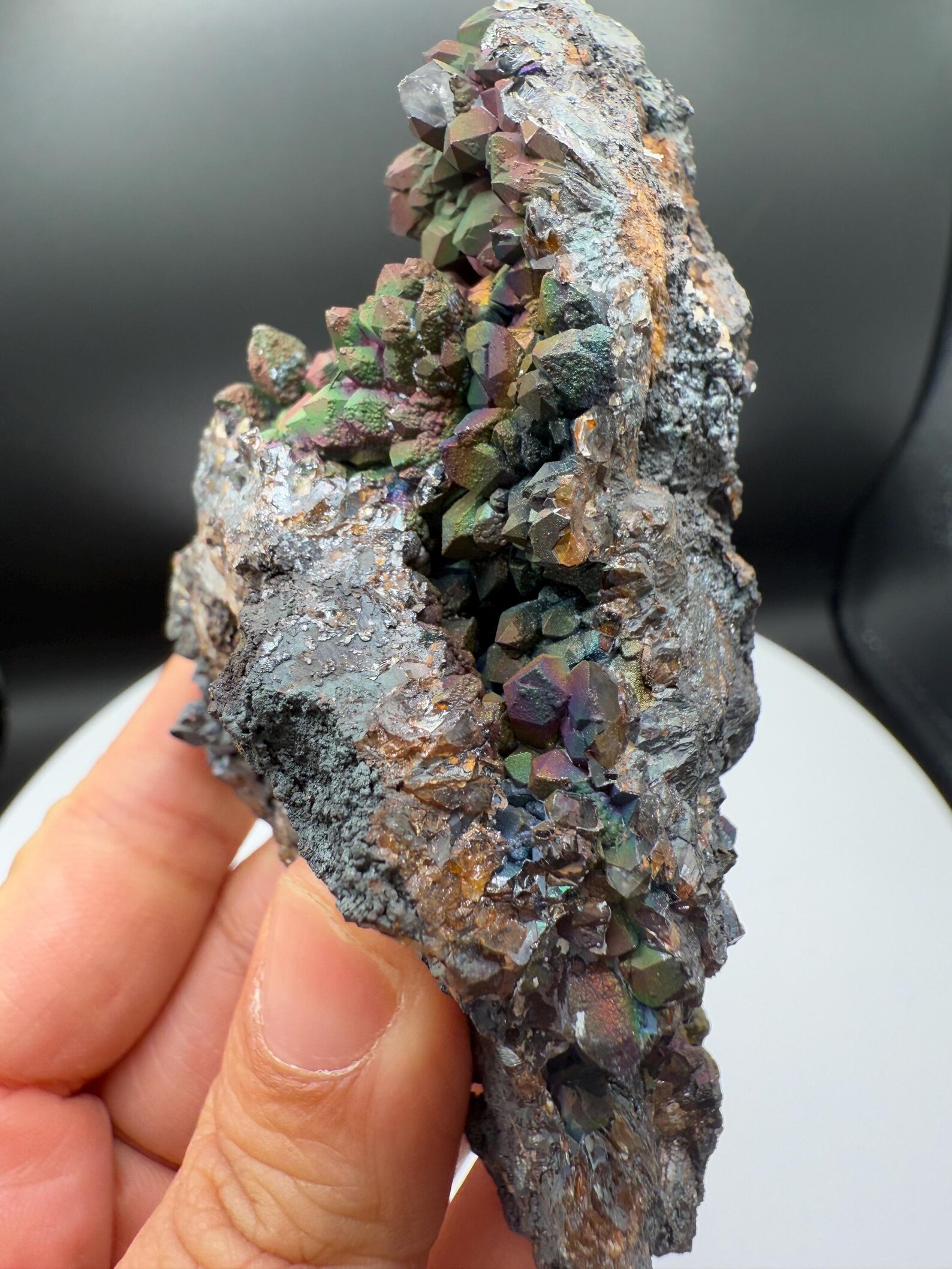 RARE Collectors Piece Stunning Iridescent Goethite on Quartz - Etsy