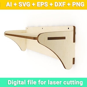 Simple Elegant Shelf Patterns Vector for CNC Svg Vector File, Vector ...