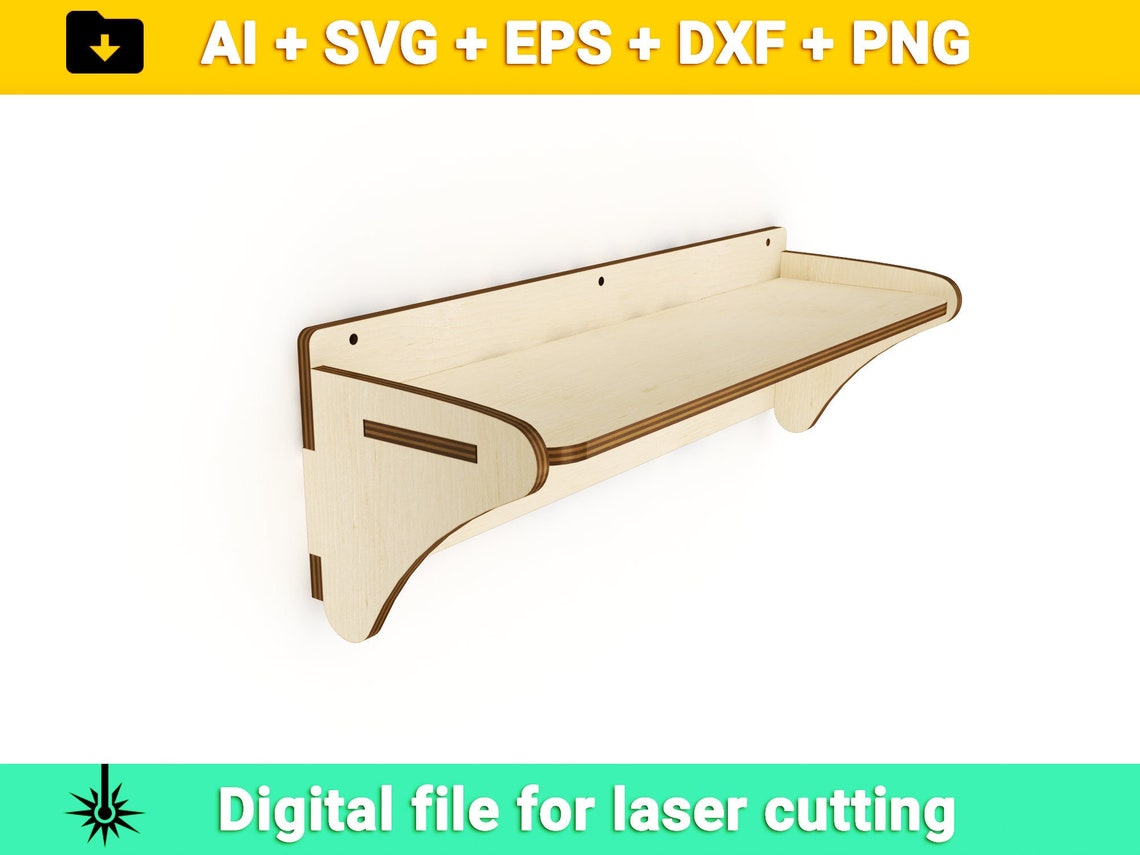 Simple Elegant Shelf Patterns Vector for CNC Svg Vector File, Vector ...