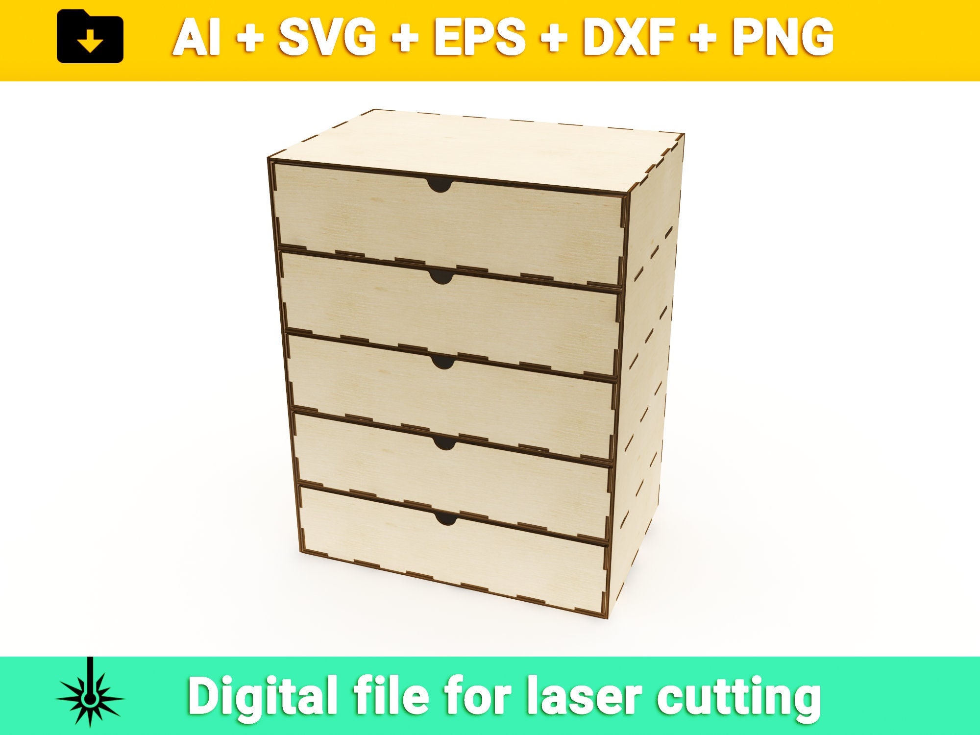 Rack With Drawers Vector for CNC Svg Vector File, Vector Cut File, Cnc ...