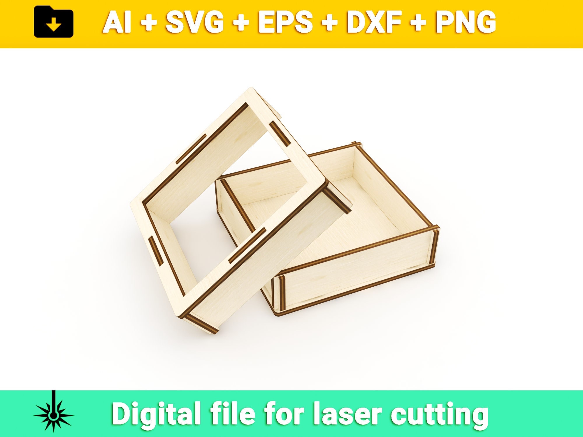 Expandable Tray Vector for CNC Svg Vector File, Vector Cut File, Cnc ...