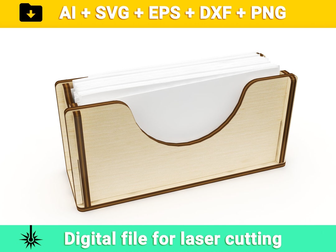 Simple Napkin Holder Vector for CNC Svg Vector File, Vector Cut File ...