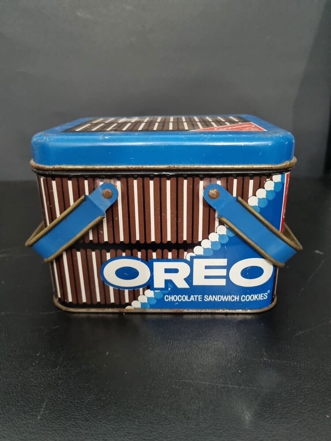 Vintage Nabisco Oreo Cheinco Tin With Handles Lunchbox Picnic Basket ...