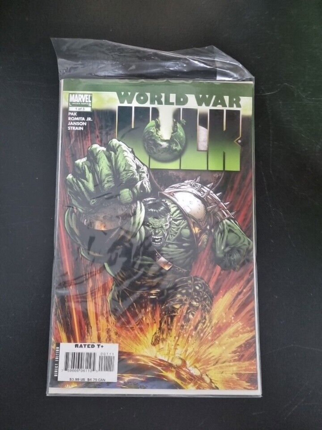 Marvel Limited Series Comic World War Hulk 1 of 5 by Pak Romita Janson ...