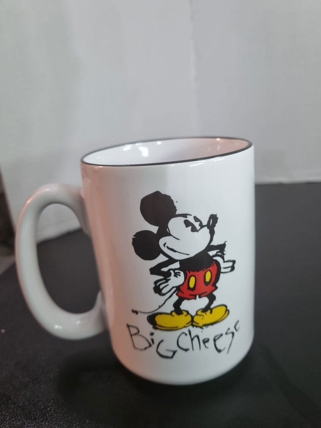 Disney Classic big Cheese Mickey Mouse 16oz Ceramic Mug: Walt Disney ...