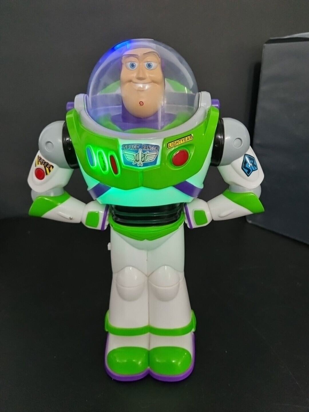 Disney/pixar Toy Story Buzz Lightyear Bubble Blower Light up 11 Figure ...