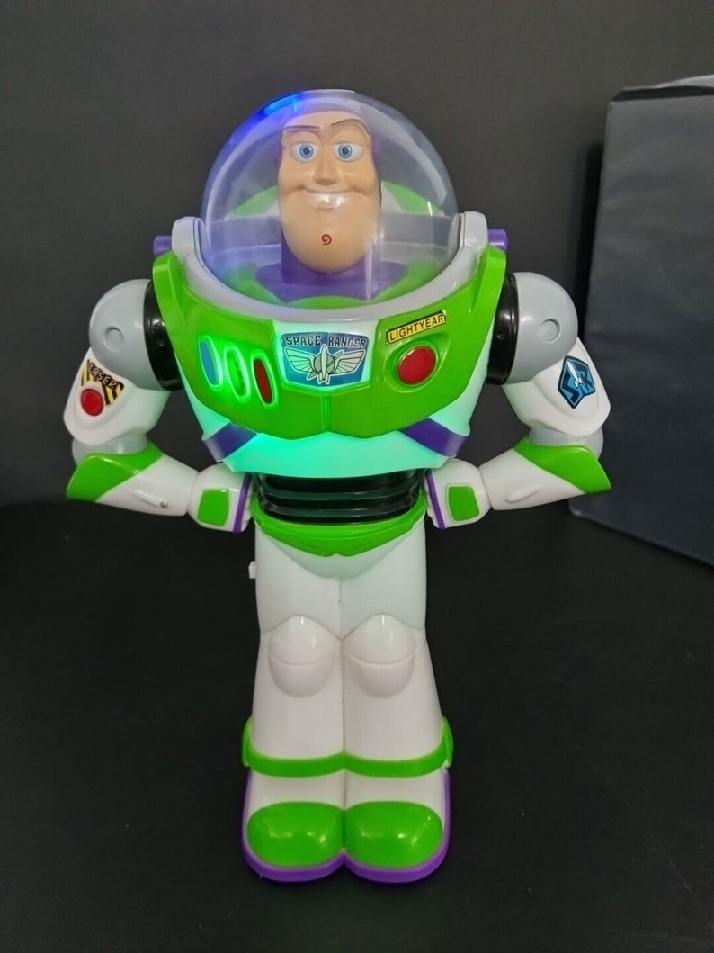 Disney/pixar Toy Story Buzz Lightyear Bubble Blower Light up 11 Figure ...