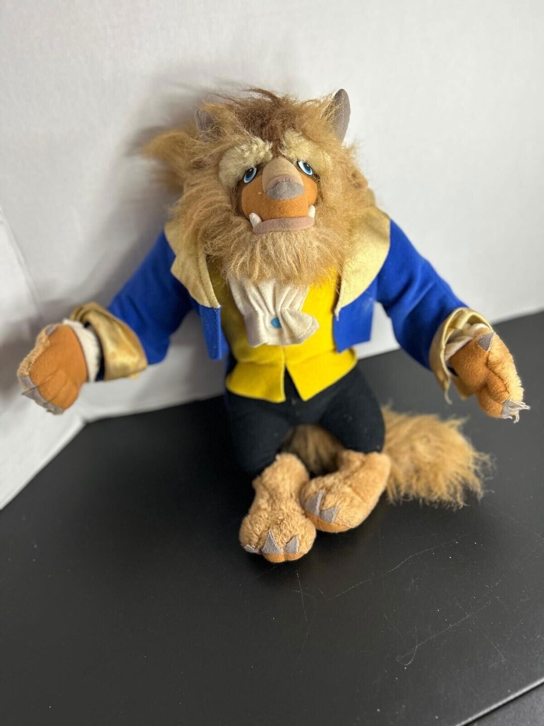 Disney Mattel Beauty and the Beast Plush Vintage 1992 14 Inch Beast ...