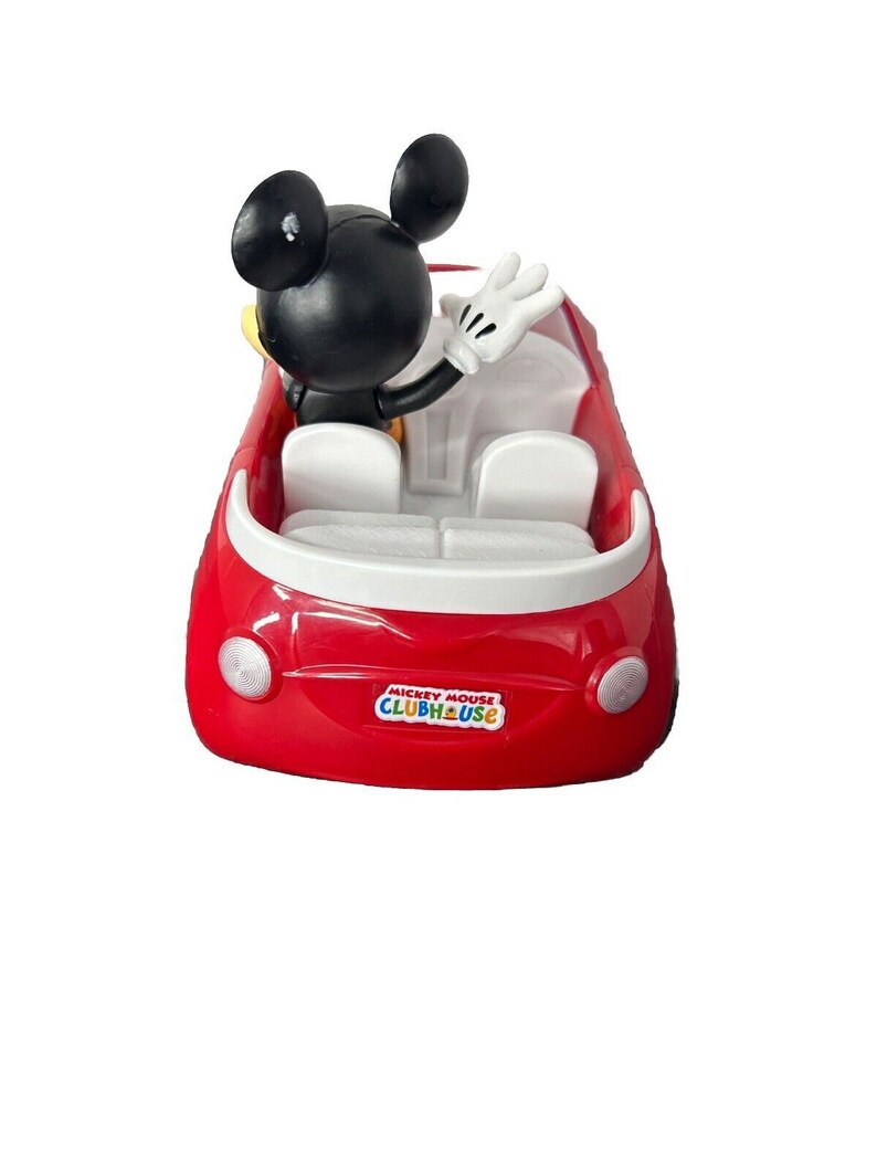 Mickey Mouse Roadster Clubhouse Red Toy Car No Remote Mickey Mouse ...