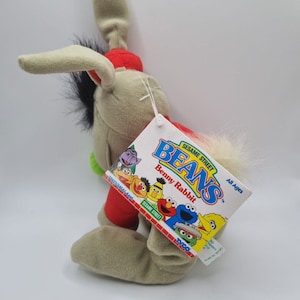 Vintage 1997 Tyco Jim Henson Muppets Benny Bunny Rabbit 9 Beanbag Plush ...