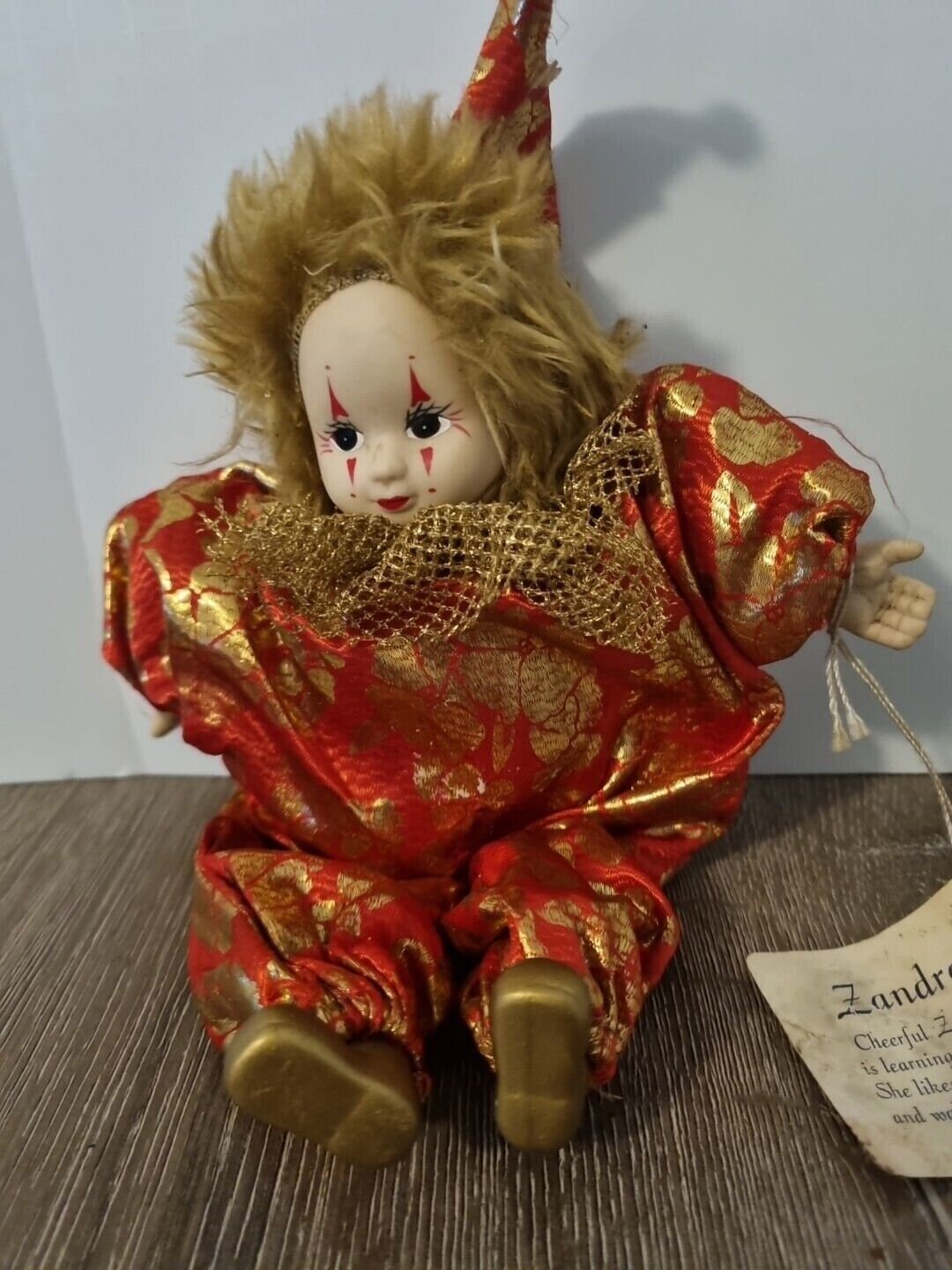 Vintage Collectible Classic Treasures Doll Zandra Porcelain Clown - Etsy