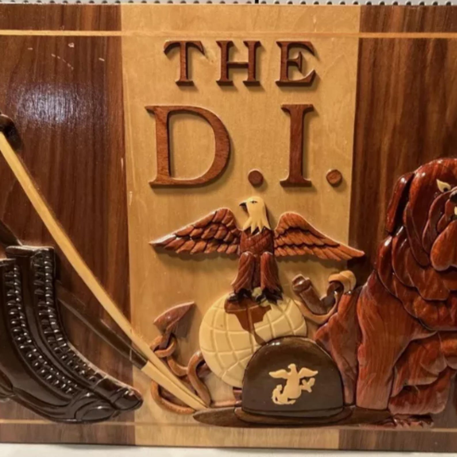 16x11.5in Wood Sign United States Marine Corps Drill Instructor Plaque ...