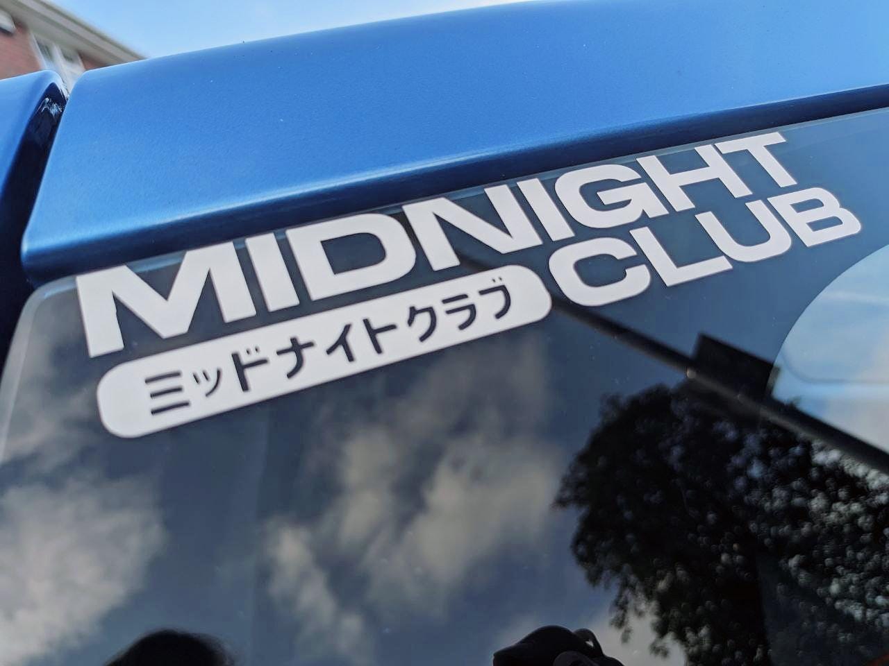 Midnight Club Sticker • Vinyl Decal Transfer Sticker, JDM, Japanese ...