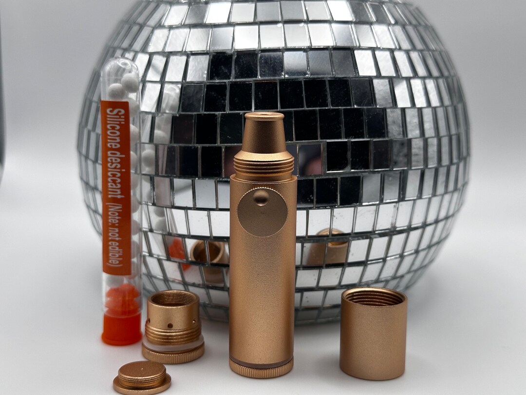 Designer Spice Bullet w/ Screw on Lid for Humidity Control Rockstar ...