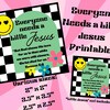 Everyone Needs a Little Jesus Printable - Etsy