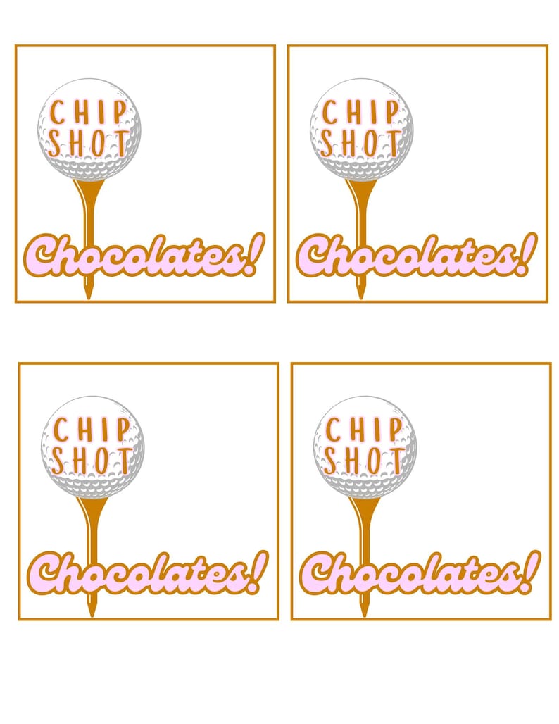 Golf Pun Snack Tags | Instant Download | Multiple Sizes | 12 Different ...