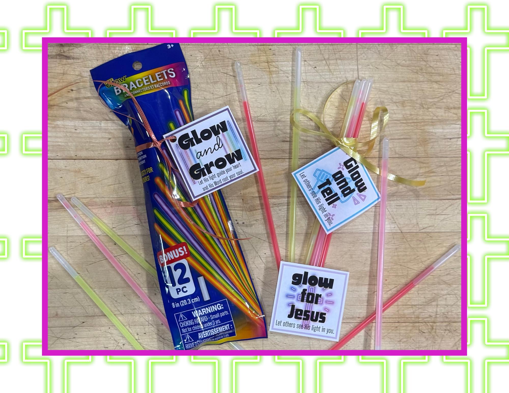 GLOW for JESUS | Glow Stick Printable Tag | Instant Download | Vacation ...