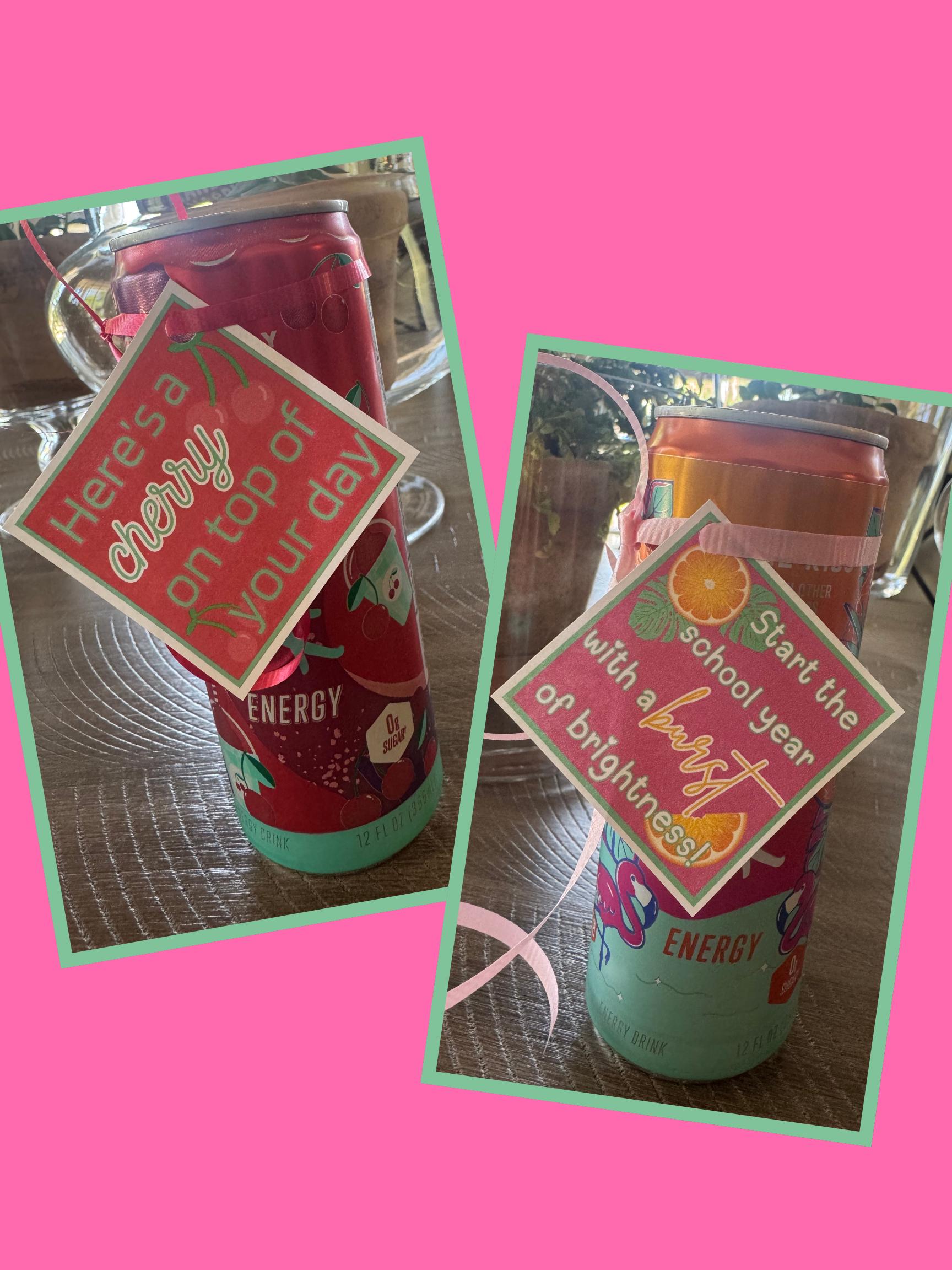 Alani Nu Teacher Gift Tags | Back to School Printables | Instant ...