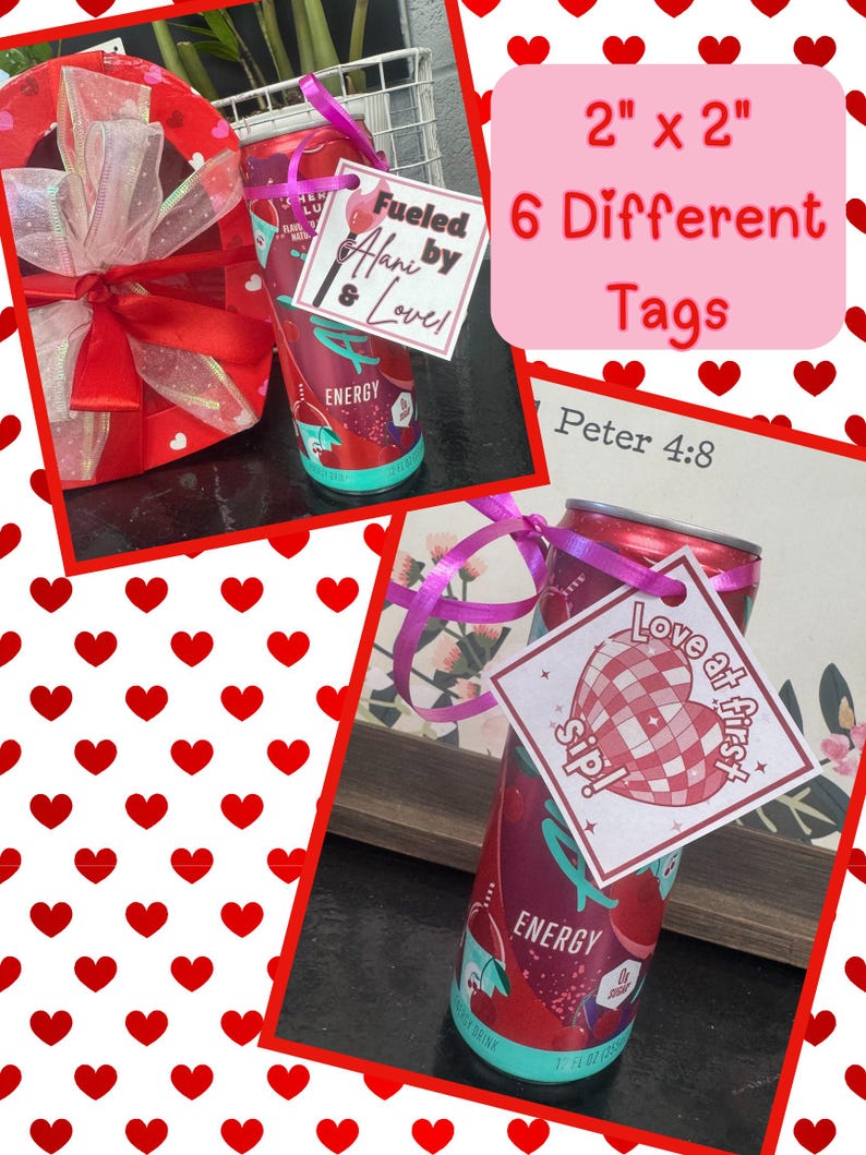 Alani Nu Valentines Gift Tag / Energy Drink / Coffee / Caffeinated ...