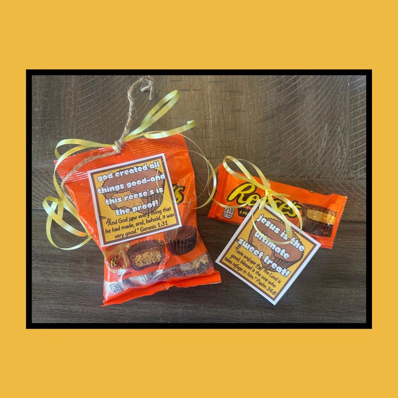 Reese's Candy Gram | God's Love | Instant Download | Church | Sunday ...