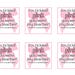 Teacher Appreciation Pink Color Tag | Instant Download | Teacher ...