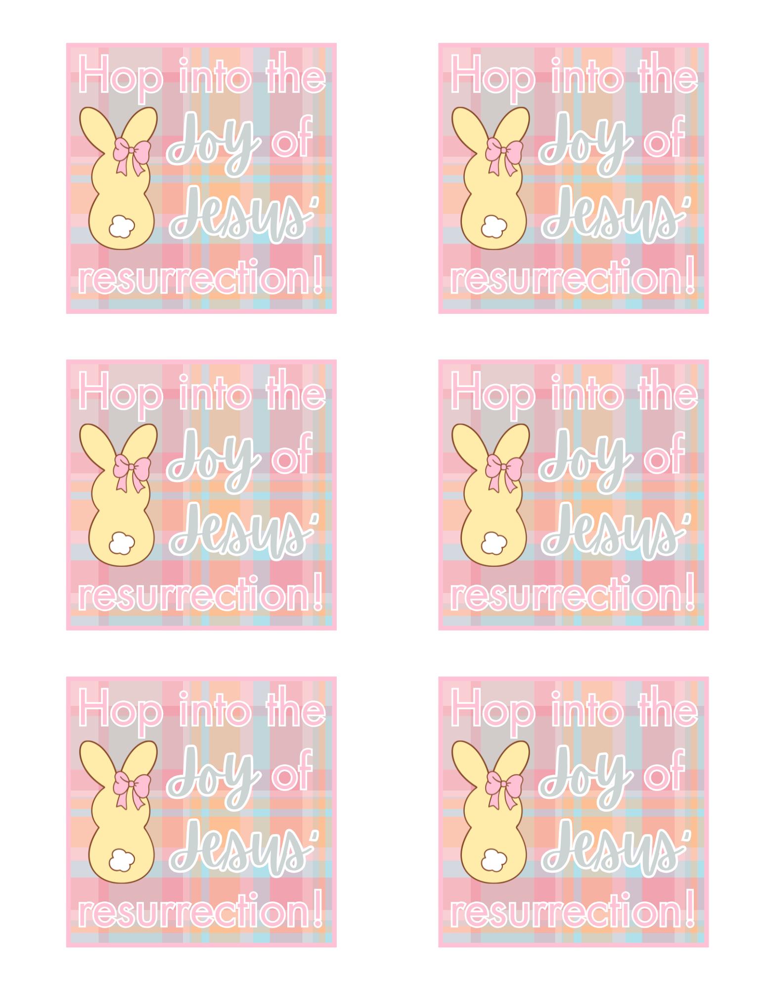 Easter Peep Candy Tags | Instant Printable | Multiple Sizes, Styles ...