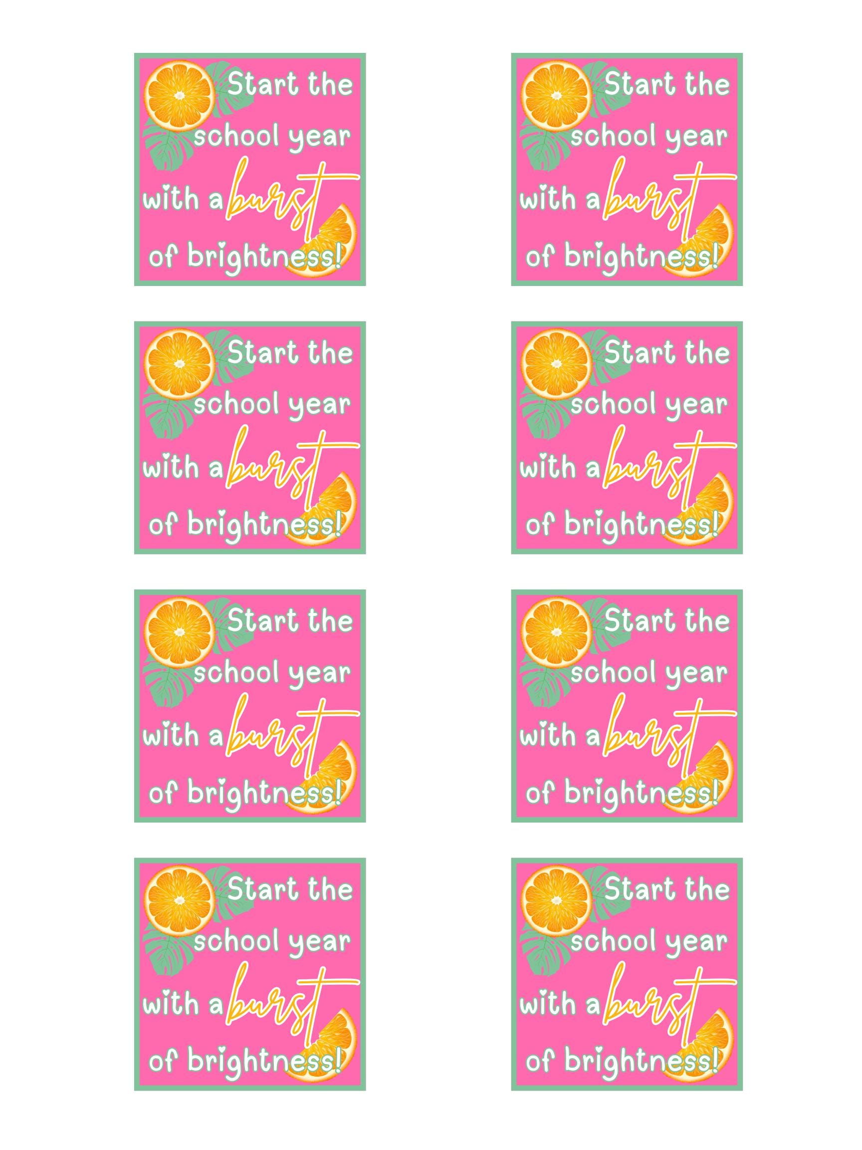 Alani Nu Teacher Gift Tags | Back to School Printables | Instant ...