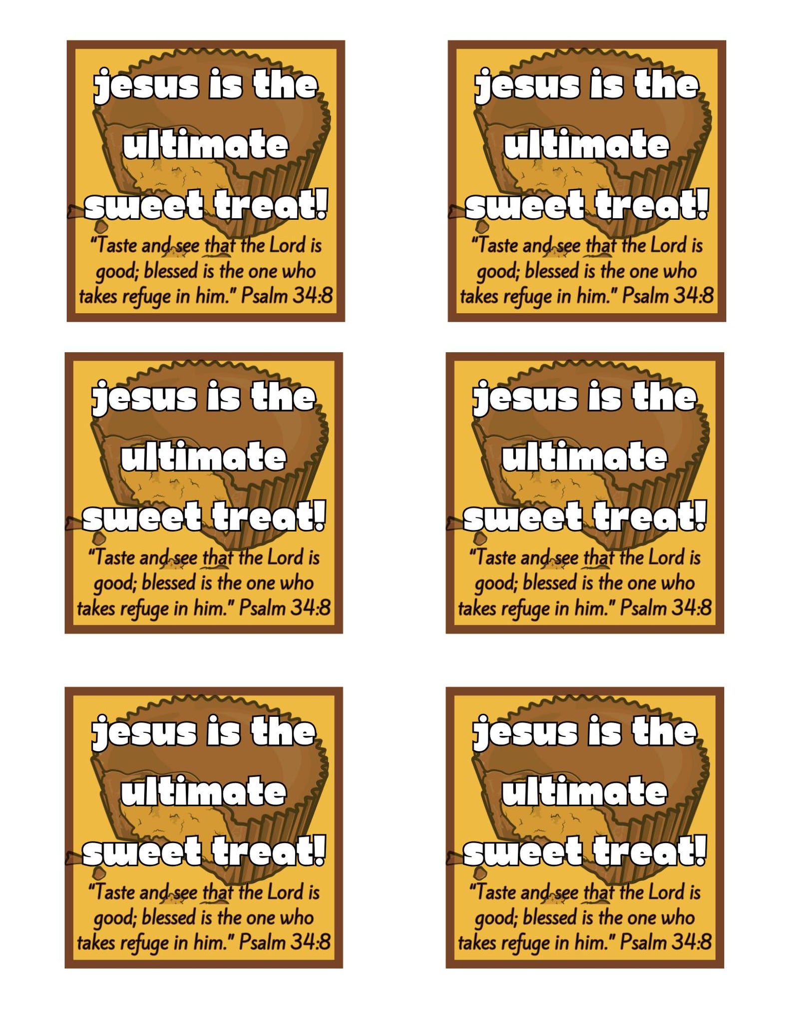 Reese's Candy Gram | God's Love | Instant Download | Church | Sunday ...