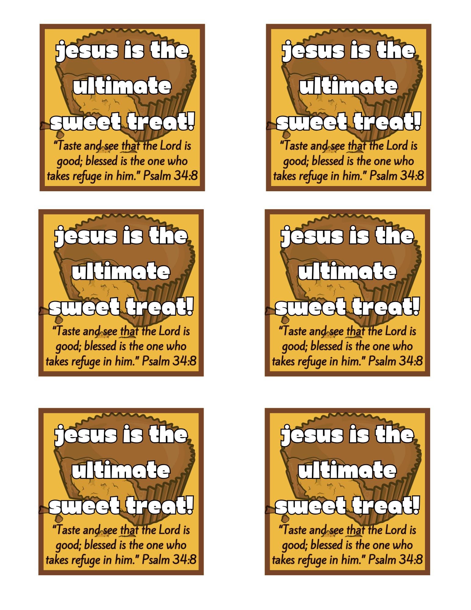 Reese's Candy Gram | God's Love | Instant Download | Church | Sunday ...
