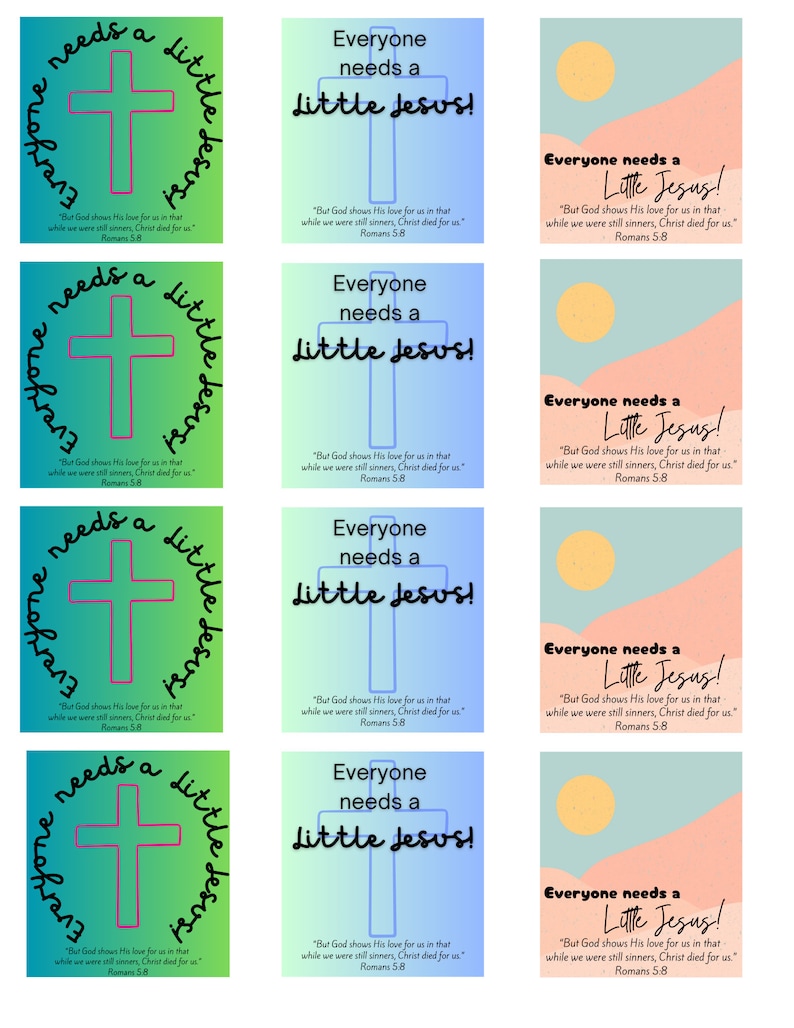 Everyone Needs a Little Jesus Printable - Etsy