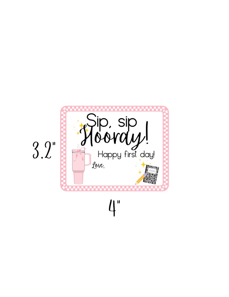 Sip, Sip Hooray Happy First Day Printable | Back to School | Back to ...