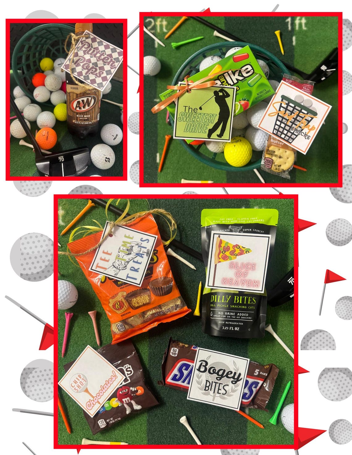 Golf Pun Snack Tags | Printable Golf Team Treats (instant Download) - Etsy