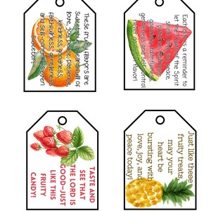 Fruits of the Spirit Encouragement Tags | Instant Download | Variety ...