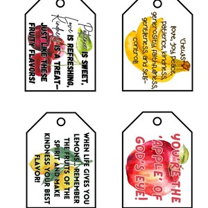 Fruits of the Spirit Encouragement Tags | Instant Download | Variety ...