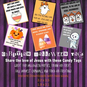 Christian Halloween Candy Tags | Instant Download | Two Sizes - Etsy