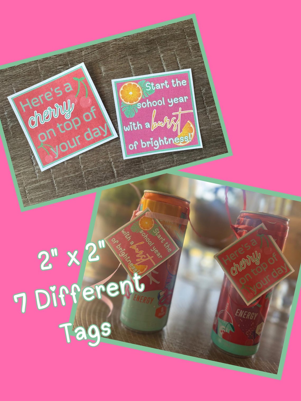 Alani Nu Teacher Gift Tags | Back to School Printables | Instant ...