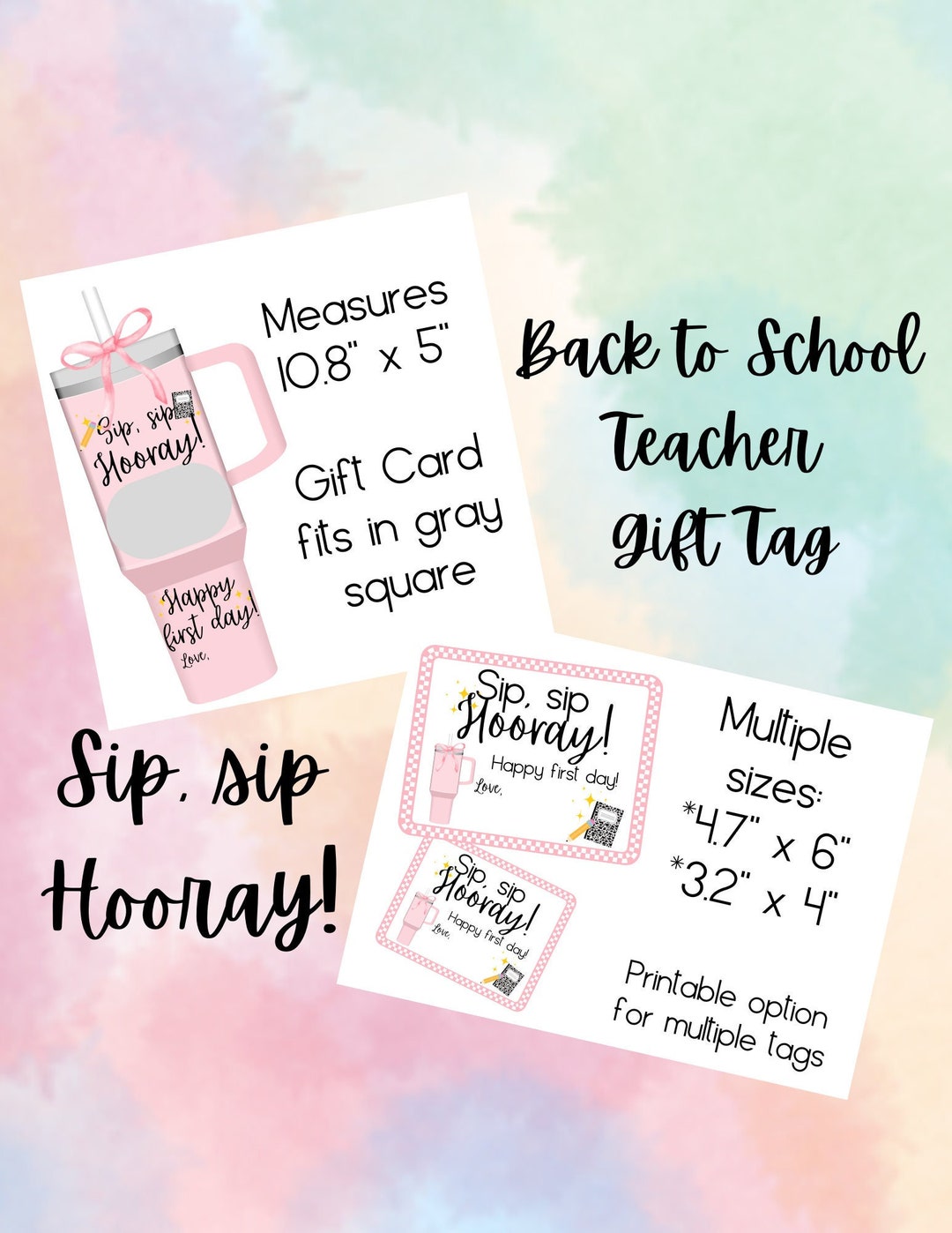 Sip, Sip Hooray Happy First Day Printable | Back to School | Back to ...