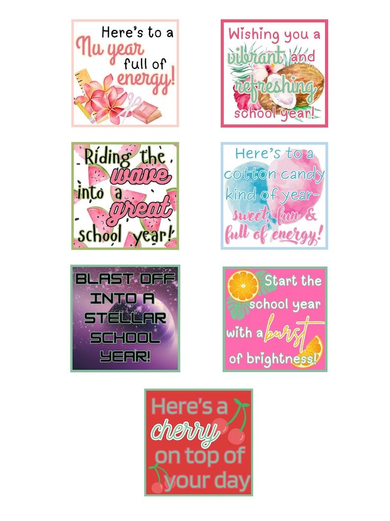 Alani Nu Teacher Gift Tags | Back to School Printables | Instant ...