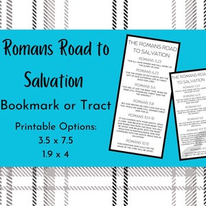 Romans Road to Salvation Bookmark or Tract - Etsy