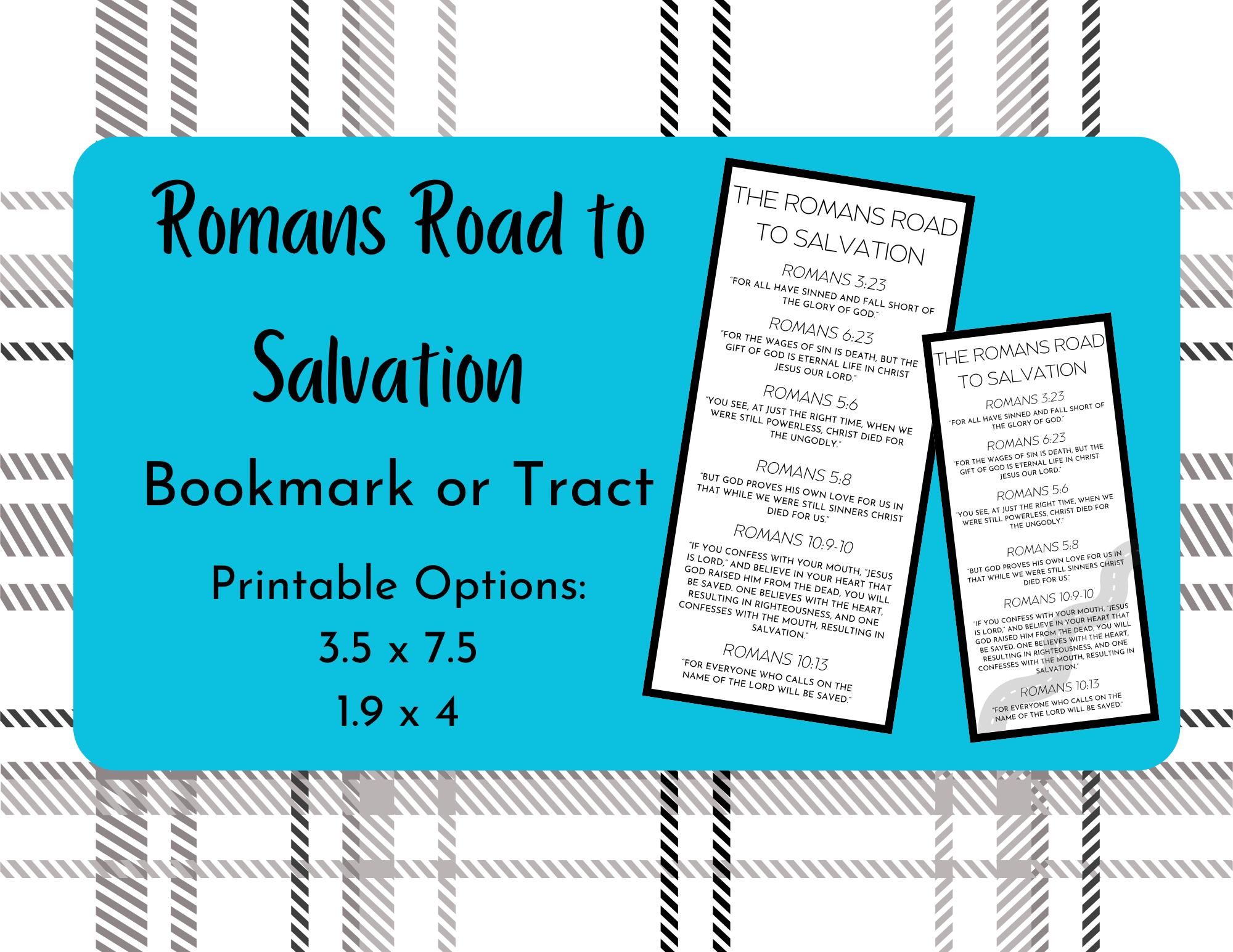 Romans Road to Salvation Bookmark or Tract - Etsy