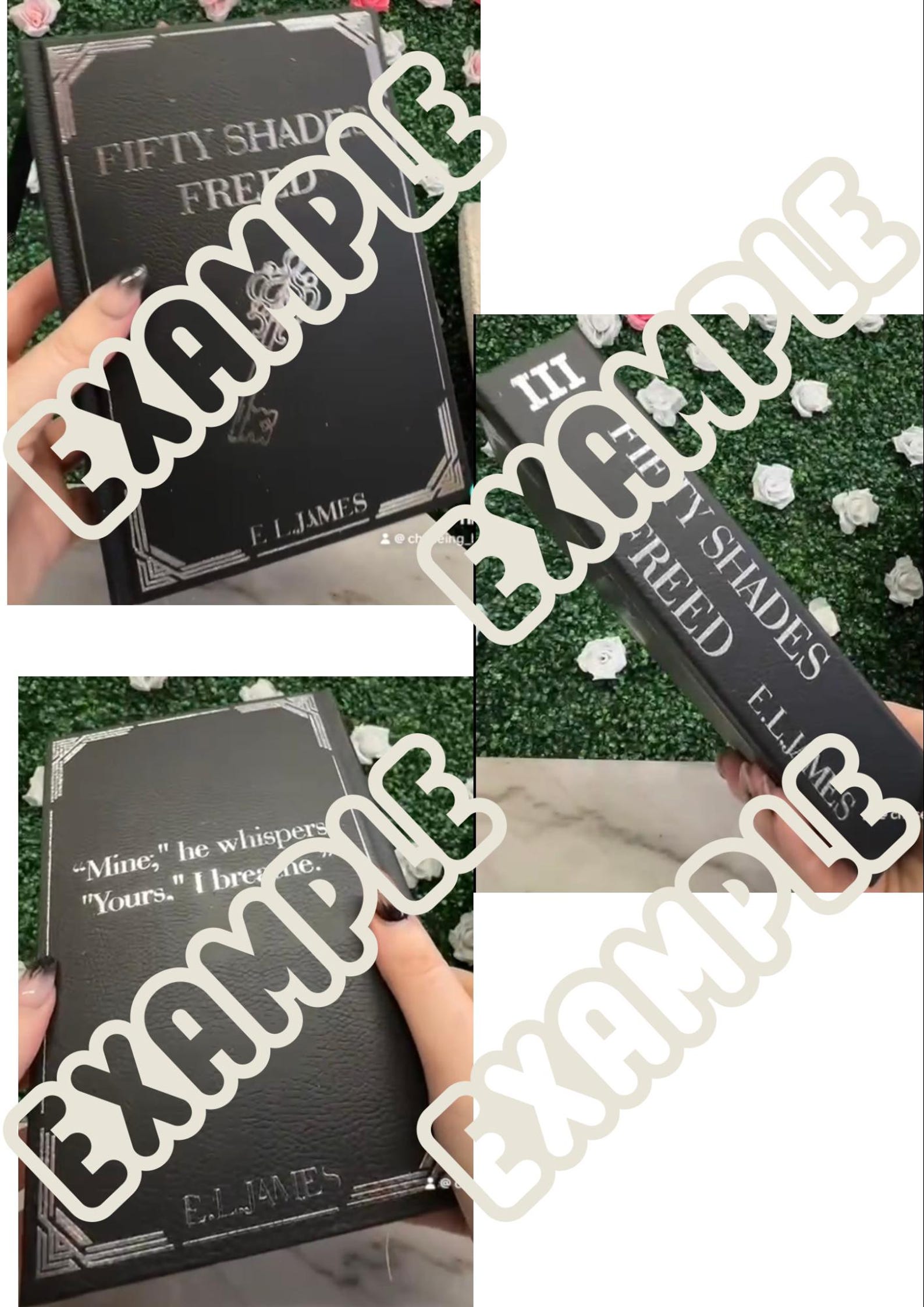 FIFTY SHADES of GREY Trilogy Cover Svg Book Binding Cover Template Diy ...